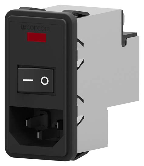 8 6609107 9 Corcom Te Connectivity Filtered IEC Power Entry Module IEC C14 General Purpose