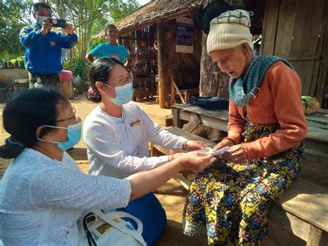 ဘောလခဲမြို့နယ်အတွင်းရှိ အသက် ၈၅ နှစ်နှင့်အထက်ဘိုးဘွားများအား ပထမသုံးလပတ