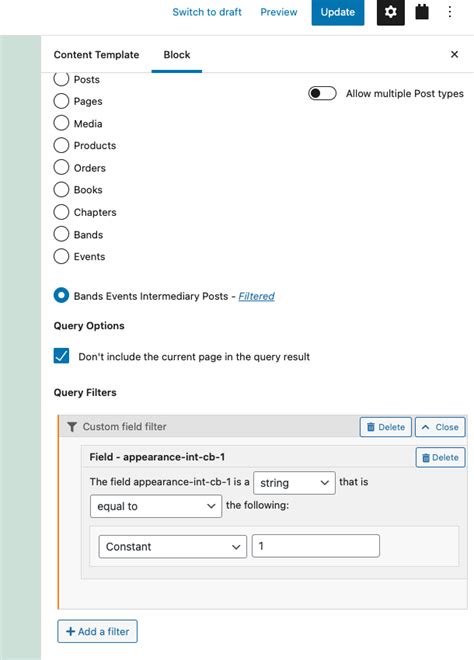 Testing The Value Of Checkbox In Intermediate Post For Many To Many Relationship Toolset