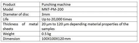 Punching Machine Pm 200 For Ø3mm Tem Samples And Other Metal Round Dis Micronano Tools