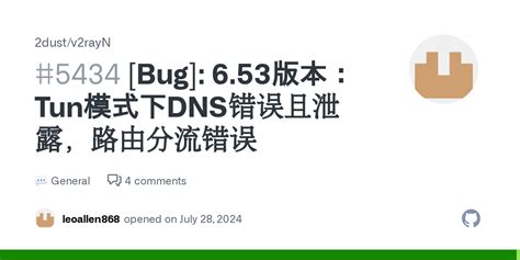 Bug 版本Tun模式下DNS错误且泄露路由分流错误 dust v rayN Discussion GitHub