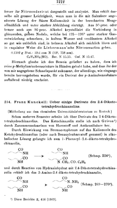 Ueber Einige Derivate Des 2 4‐diketotetrahydrochinazolins Kunckell