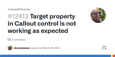 Target Property In Callout Control Is Not Working As Expected · Issue