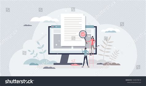 Reviewing Paperwork Checking Mistakes Errors Tiny Stock Vector Royalty Reviewing Paperwork Checking Mistakes Errors Tiny Stock Vector Royalty