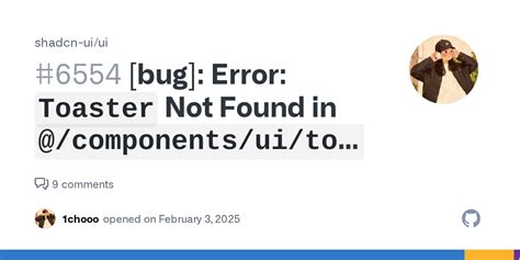 Bug Error `toaster` Not Found In `componentsuitoaster` After