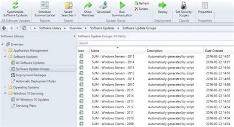 Create A Software Update Group Defined By Date In Configmgr With