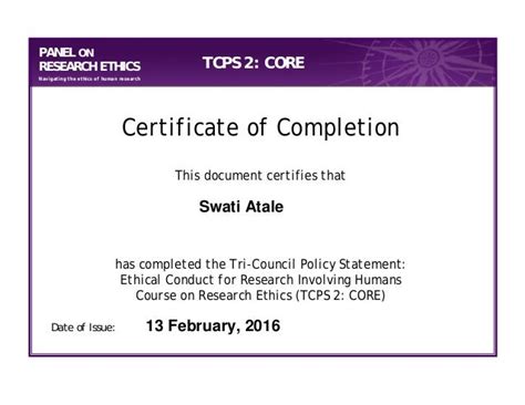 Tcps2 Core Certificate