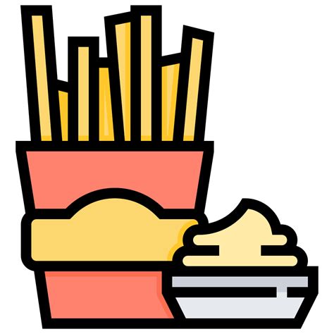 Fast Food French Fries Snacks Icon Free Download