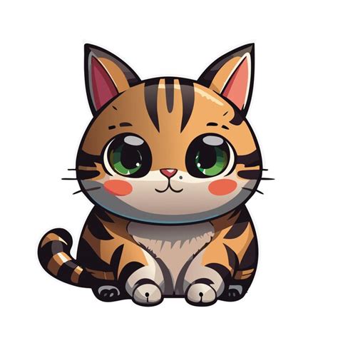 Ilustra O De Gato Fofo Vetor Premium