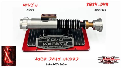 Nicks Luke Skywalker Rotj Hero Neopixel Lightsaber And Recessed