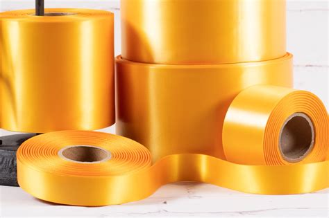 Polyester Woven Edge Satin Ribbon Ribbons And Rosettes