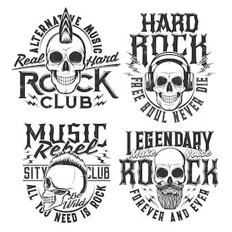 Premium Vector Music Skull With Headset