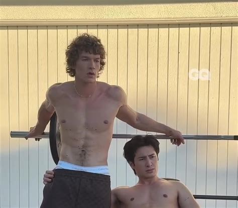 Auscaps Hudson Williams And Connor Storrie Shirtless In Gq Photoshoot