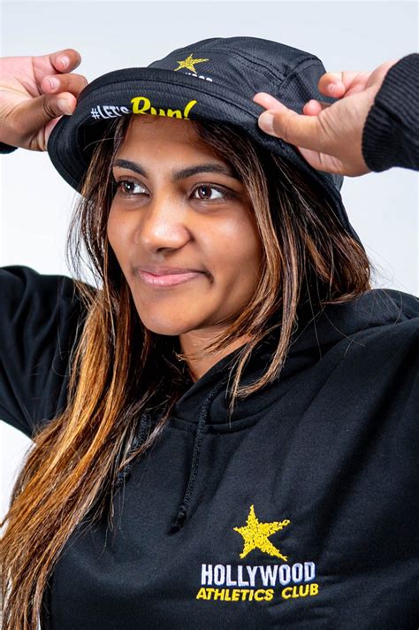 Bucket Hat Black Athletics Club Running Club Hollywood