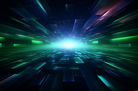 Premium Ai Image Abstract Cyber Space Background