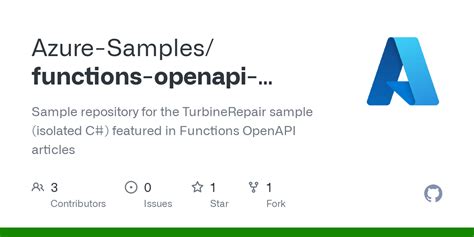 Github Azure Samplesfunctions Openapi Turbine Repair Isolated