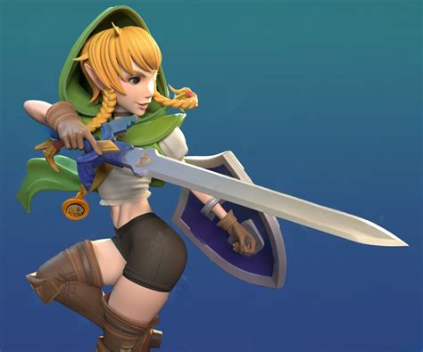 NSFW Sexy Female Link STL D Print Files Etsy
