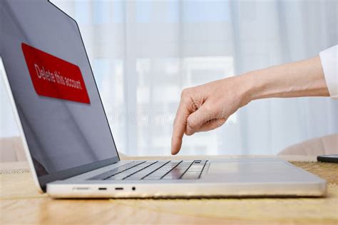 Concept Of Erasing Digital Footprint On Internet Stock Image Image Of