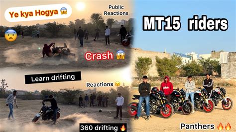 Stunt Practice Gone Wrong 😨😱 Mt15 Crash Mt15 Riders 💯 And Public