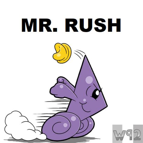Mr Men 30 Mr Rush By Waver92 On Deviantart