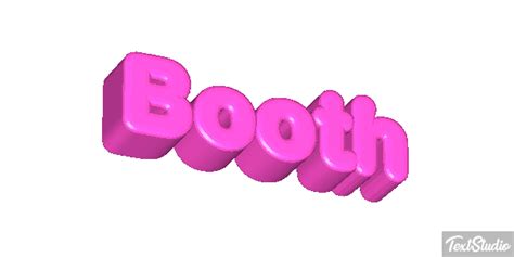 Booth Name Animated  Logo Designs