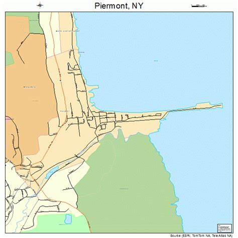Piermont New York Street Map 3657749