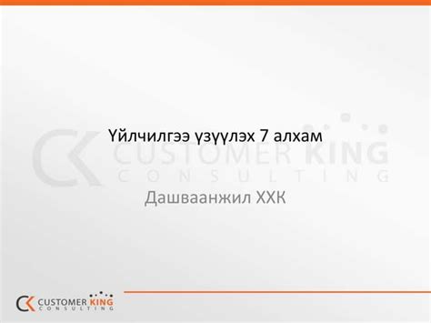 Үйлчилгээ үзүүлэх 7 алхам Pptx