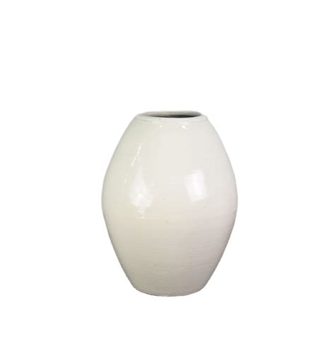 White Oblong Jar Dyag East