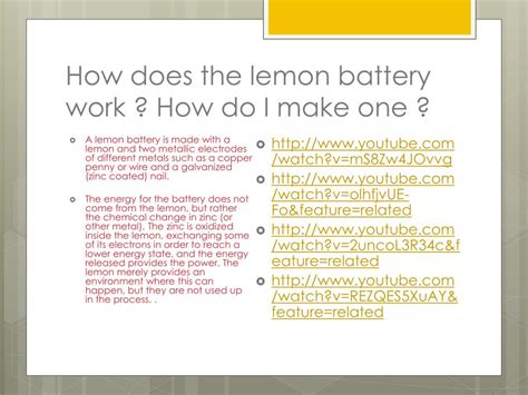 Ppt The Lemon Battery Powerpoint Presentation Free Download Id 2152662