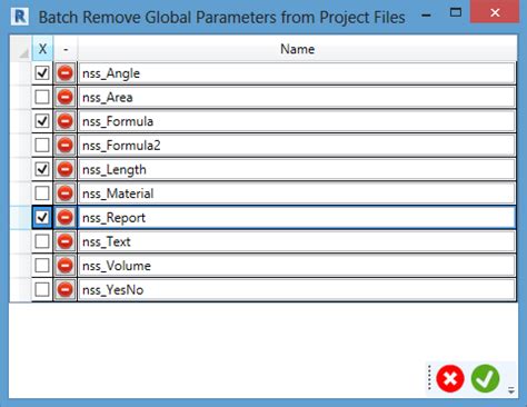 Revit Parameter Organizer Global Parameters Change Remove In Batch