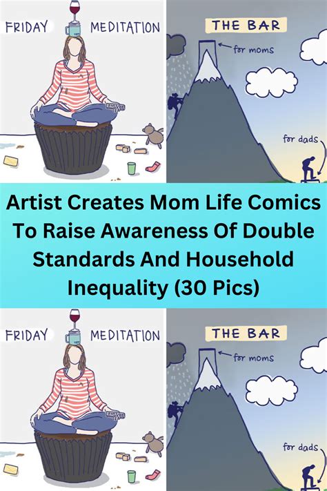 Artist Creates Mom Life Comics To Raise Awareness Of Double Standards
