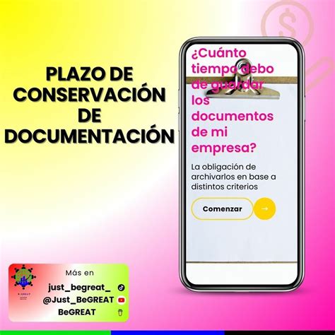 Plazo conservación documentos Documents retention time frame