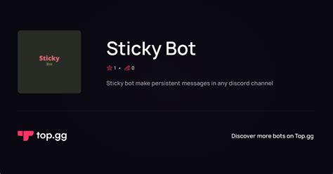 Add Sticky Bot Discord Bot The 1 Discord Bot And Discord App List