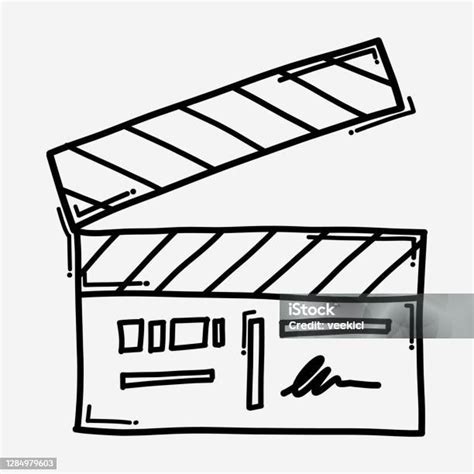 클래퍼 낙서 벡터 아이콘 그리기 스케치 일러스트레이션 손 그린 선 Eps10 감독에 대한 스톡 벡터 아트 및 기타 이미지 감독 그리기 낙서 드로잉 Istock