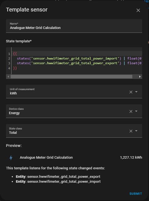 How To Create History Sensor That Tracks Actual Kwh Offset Of Not Smart Meter Using Kwh Meter