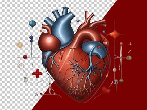 Premium PSD Science Heart