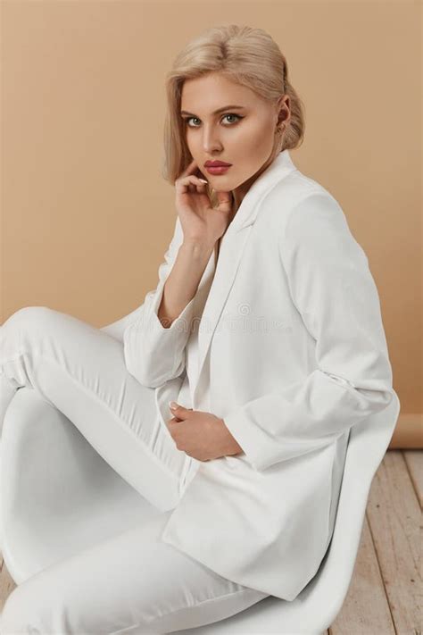 A Fashionable Young Seductive Woman With Perfect Body And With Perfect
