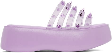 Purple Melissa Edition The Becky Punk Love Slides By Jean Paul Gaultier On Sale