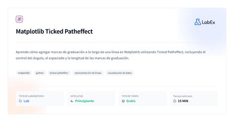 Tutorial De Matplotlib Ticked Patheffect Labex
