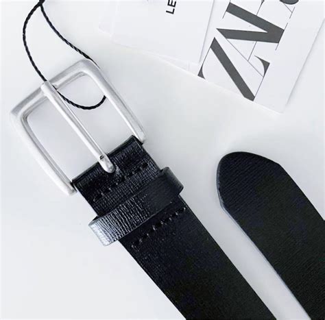 新品 90 Zara Man ザラ マン メンズ レザー エンボス加工入 ベルト By メルカリ