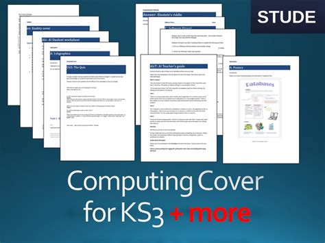 Computing Ks3 Cover Lessons Teaching Resources