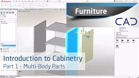 Introduction To Cabinetry Within Solidworks Part 1 Multi Bodies Youtube