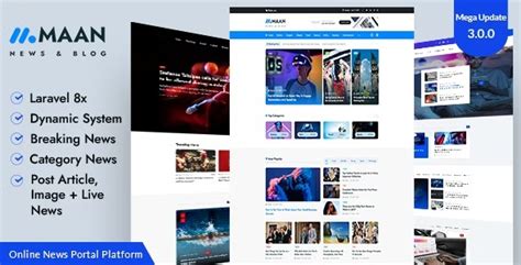 maan news 3 1 0 laravel magazine blog and news php script gpl pugins club