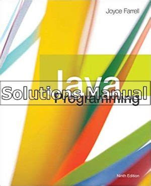 Java Programming Th Edition Joyce Farrell Test Bank