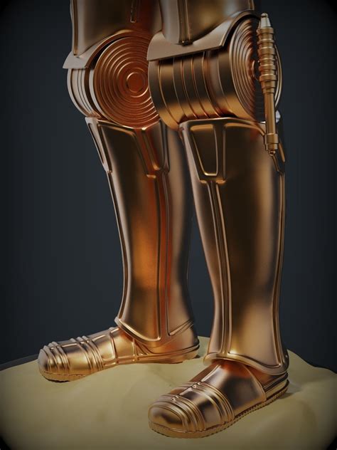C 3po Protocol Droid From Star Wars 3d Model 3d Printable Cgtrader