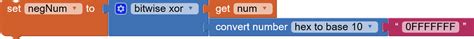 Bitwise XOR Operator To Replace Bitwise NOT Operator General Discussion MIT App Inventor