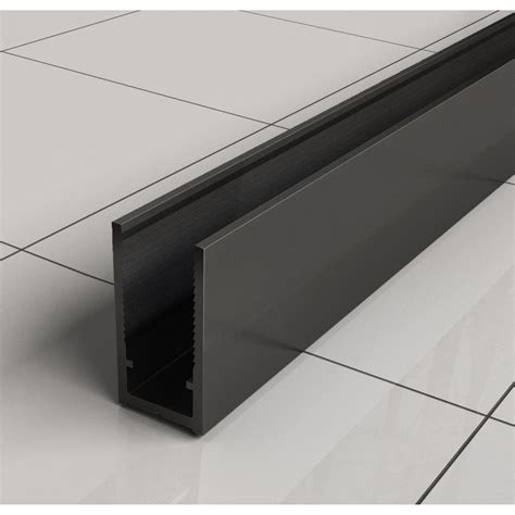 Wiesbaden Slim Inloopdouche 120x200cm Met 8mm Helder Glas Met Zwart