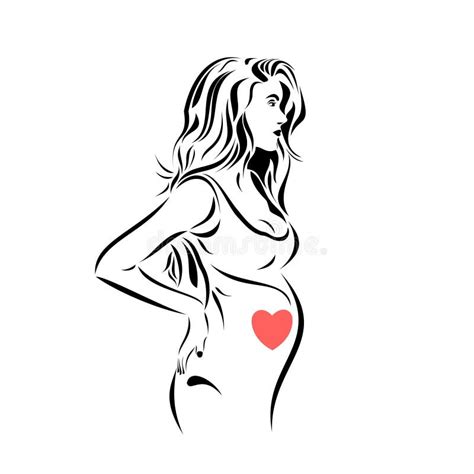 Pregnant Women Sketch Stock Illustrations 1216 Pregnant Women Sketch Stock Illustrations