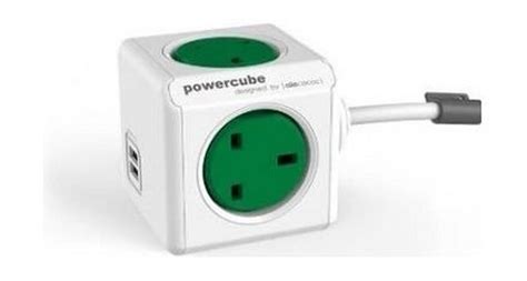 Allocacoc Powercube Extended Usb 1 5m Green Price In Kuwait Xcite