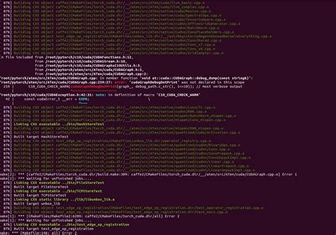 Bazel Error Use Of Undeclared Identifier CudaGraphDebugDotPrint Issue Pytorch
